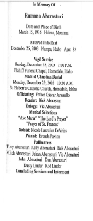 Ramona (Bicandi) Aberasturi - The Basque Museum & Cultural Center ...