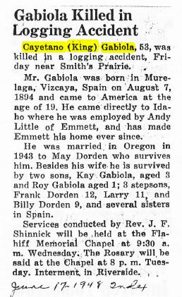 Cayetano "King" Gabiola - The Basque Museum & Cultural Center | Boise, ID