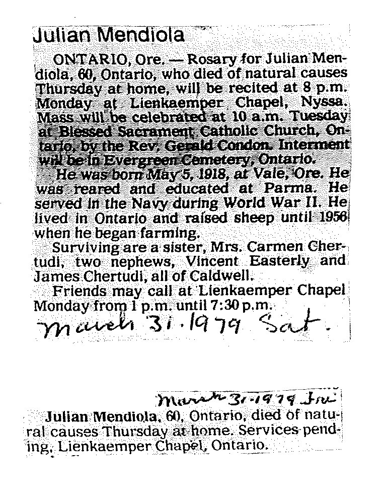 Julian Mendiola - The Basque Museum & Cultural Center | Boise, ID