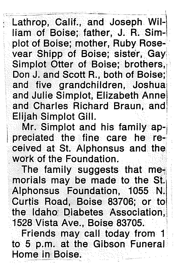 Richard Rosevear Simplot - The Basque Museum & Cultural Center | Boise, ID