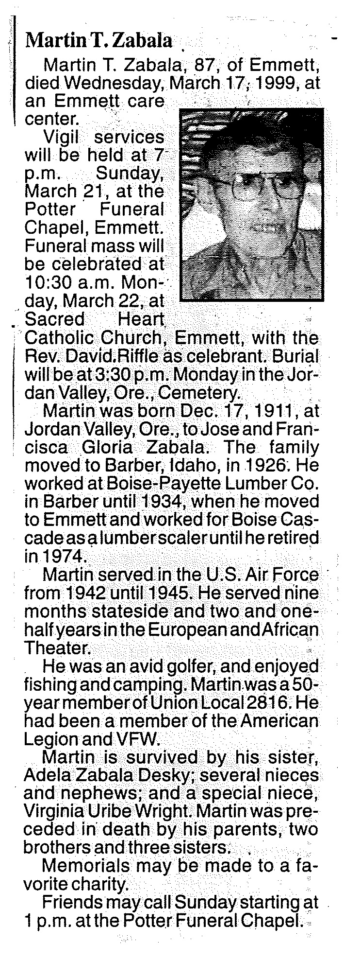 Martin T. Zabala - The Basque Museum & Cultural Center | Boise, ID