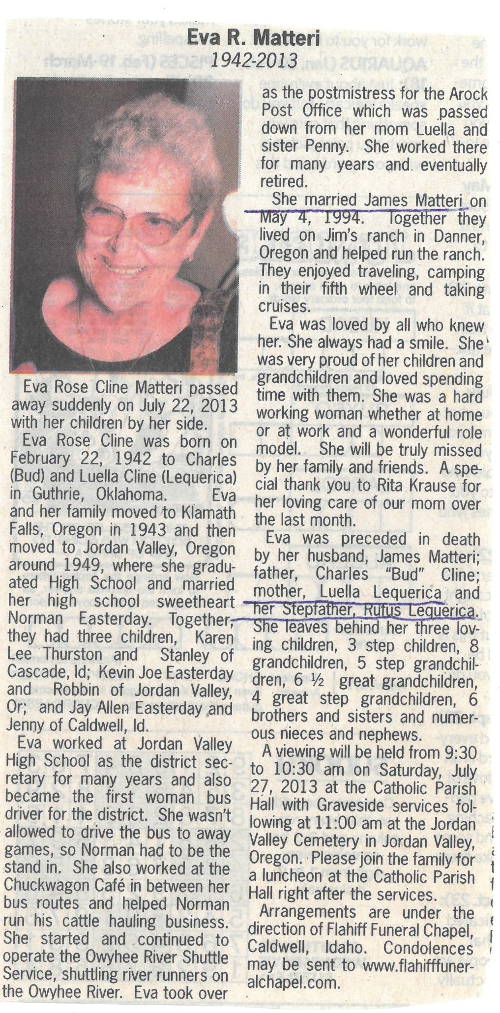 Eve R. (Lequerica) Matteri - The Basque Museum & Cultural Center ...