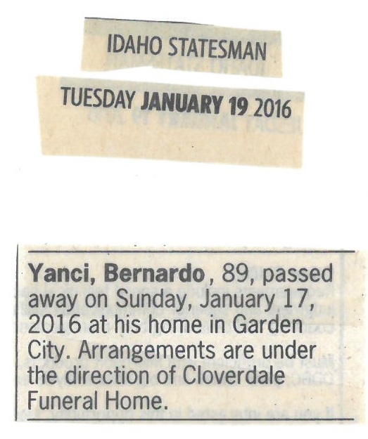 Bernardo Yanci - The Basque Museum & Cultural Center | Boise, ID