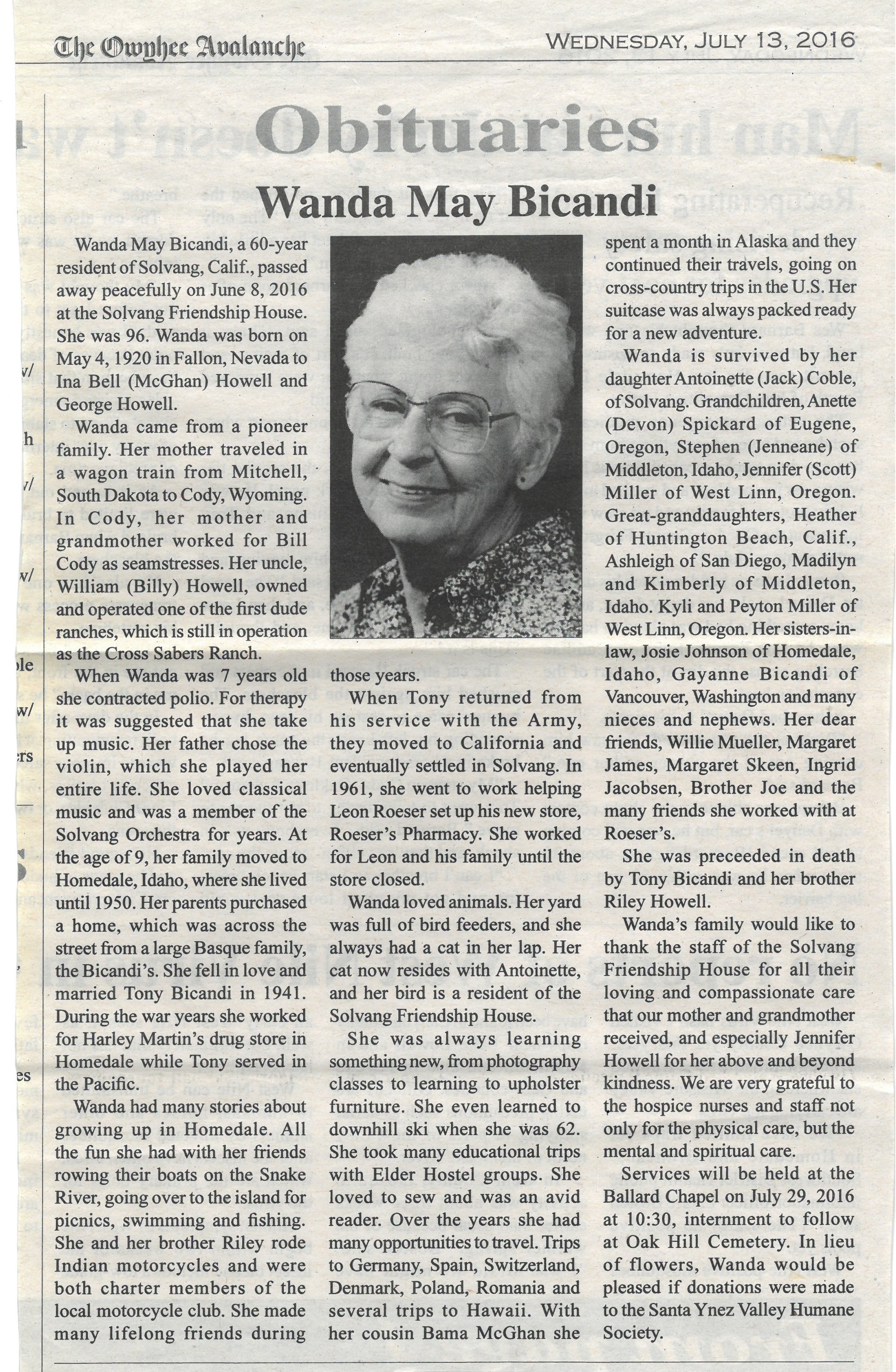 Wanda May Bicandi - The Basque Museum & Cultural Center | Boise, ID