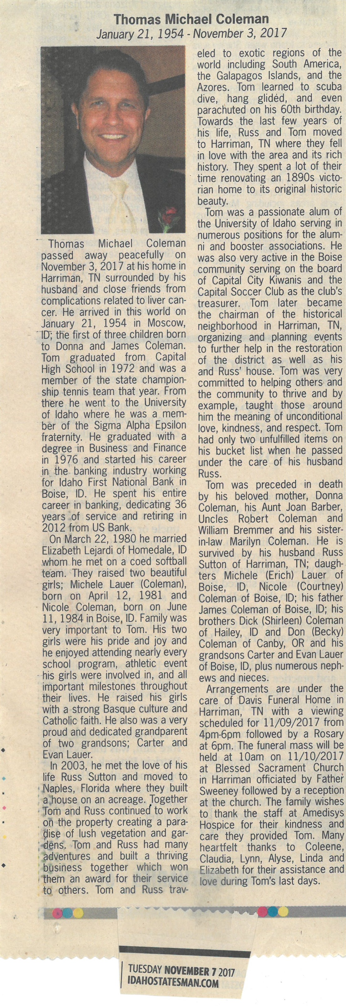 Thomas Michael Coleman - The Basque Museum & Cultural Center | Boise, ID