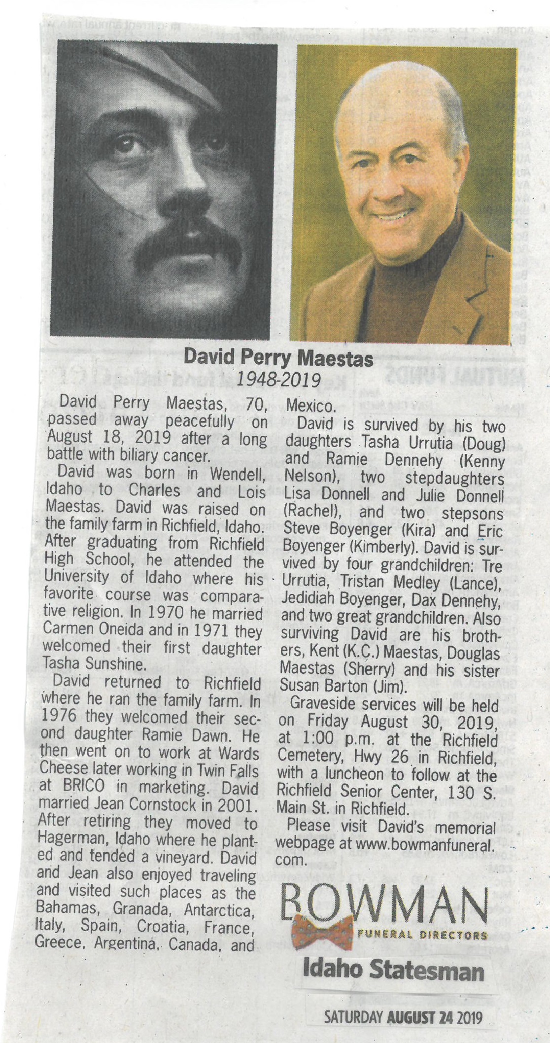 David Perry Maestas - The Basque Museum & Cultural Center | Boise, ID