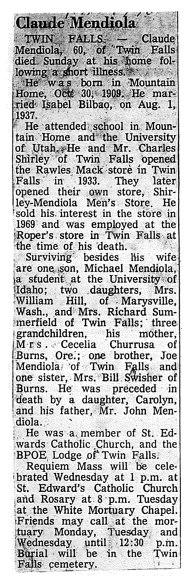 Claude Mendiola - The Basque Museum & Cultural Center | Boise, ID