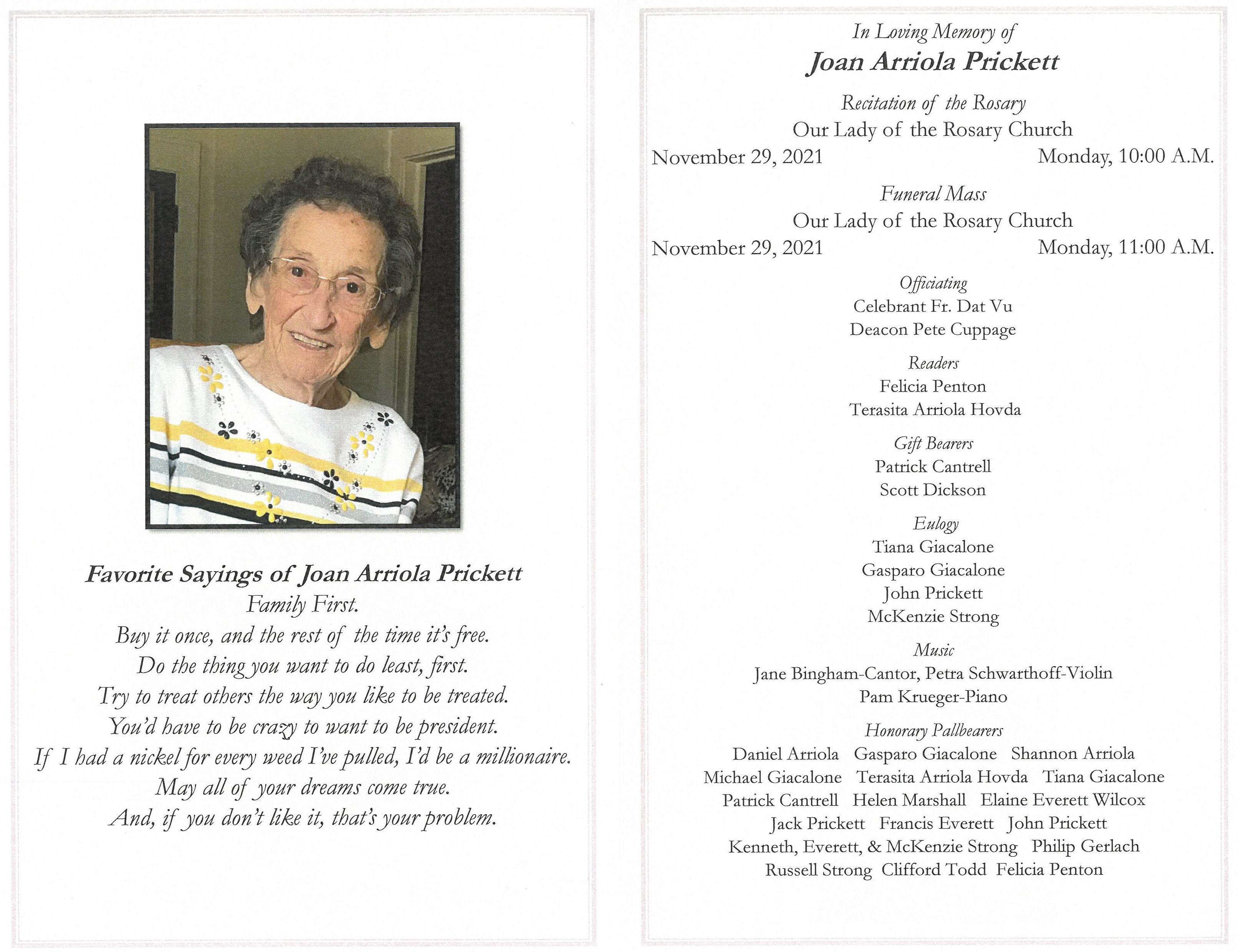 Joan (Arriola) Prickett - The Basque Museum & Cultural Center | Boise, ID
