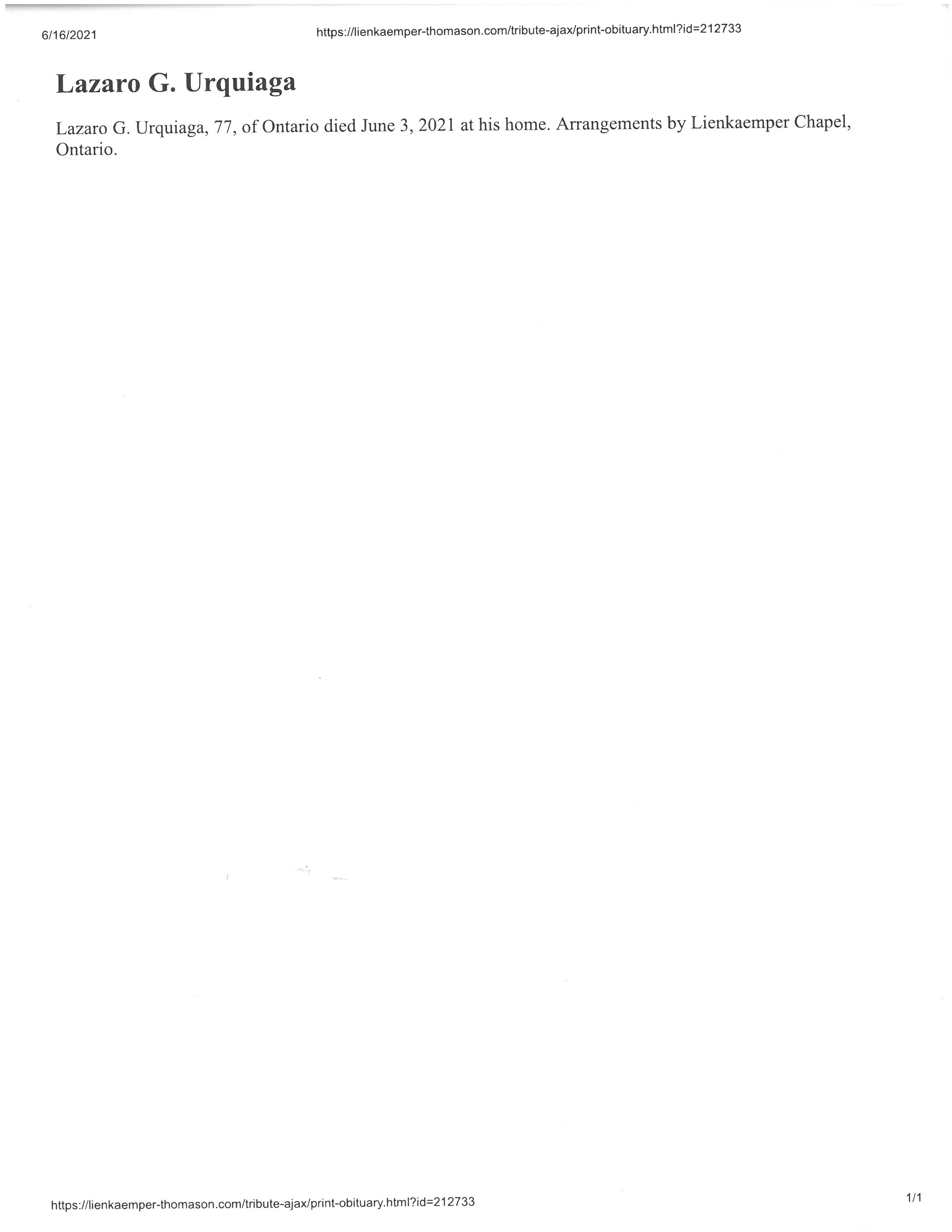 Lazaro G. Urquiaga - The Basque Museum & Cultural Center | Boise, ID