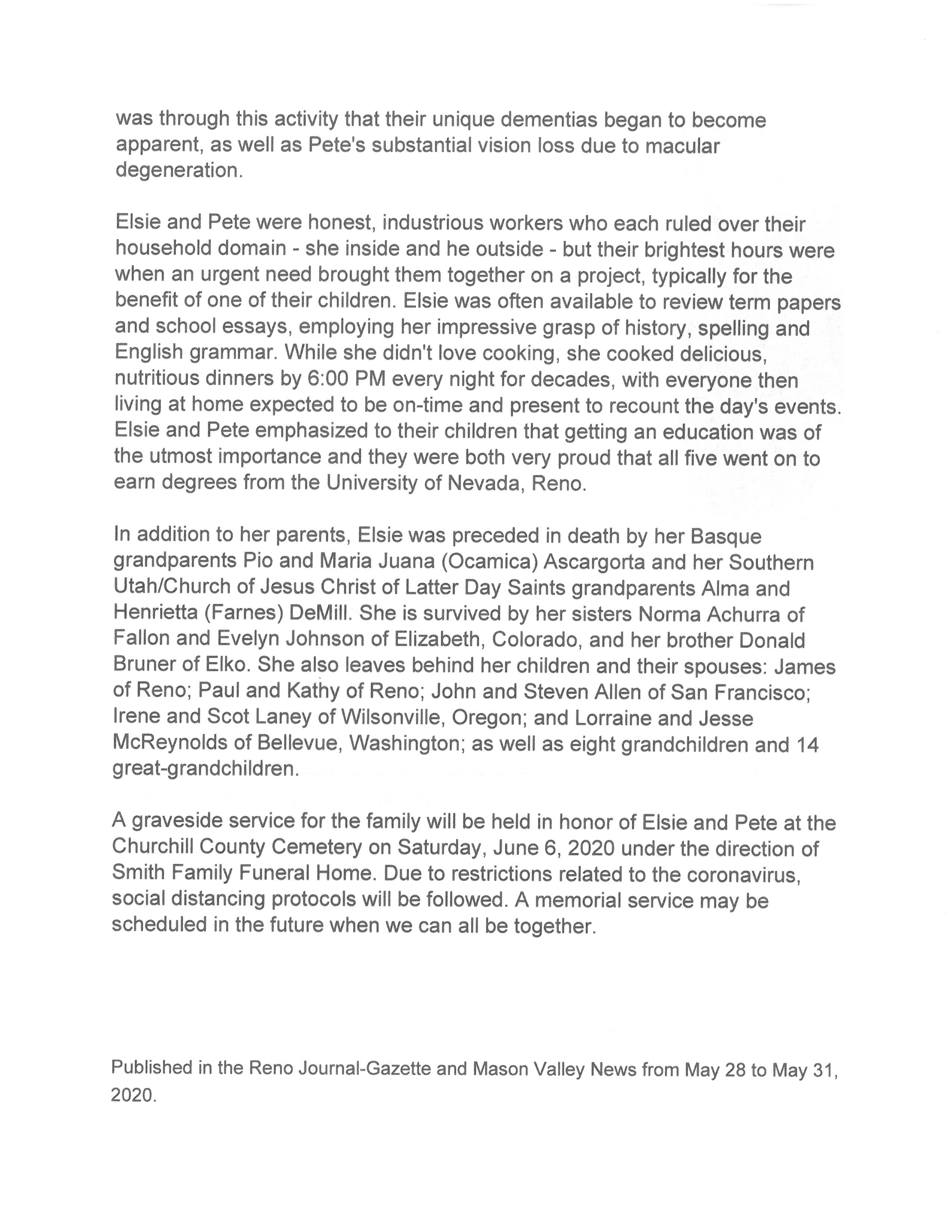 Elsie Lucille (Bruner) Solaegui - The Basque Museum & Cultural Center ...