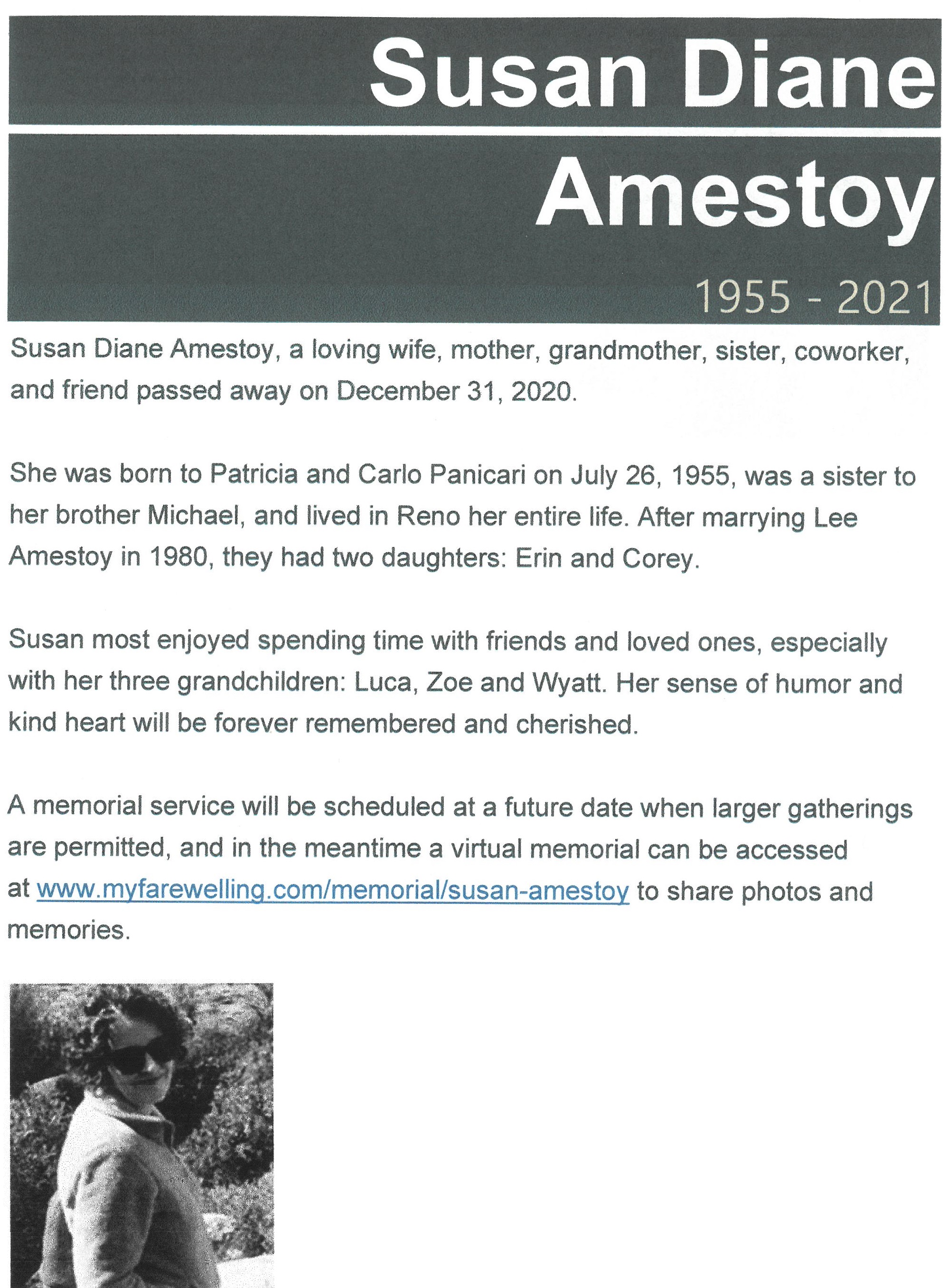 Susan Diane (Panicari) Amestoy - The Basque Museum & Cultural Center ...