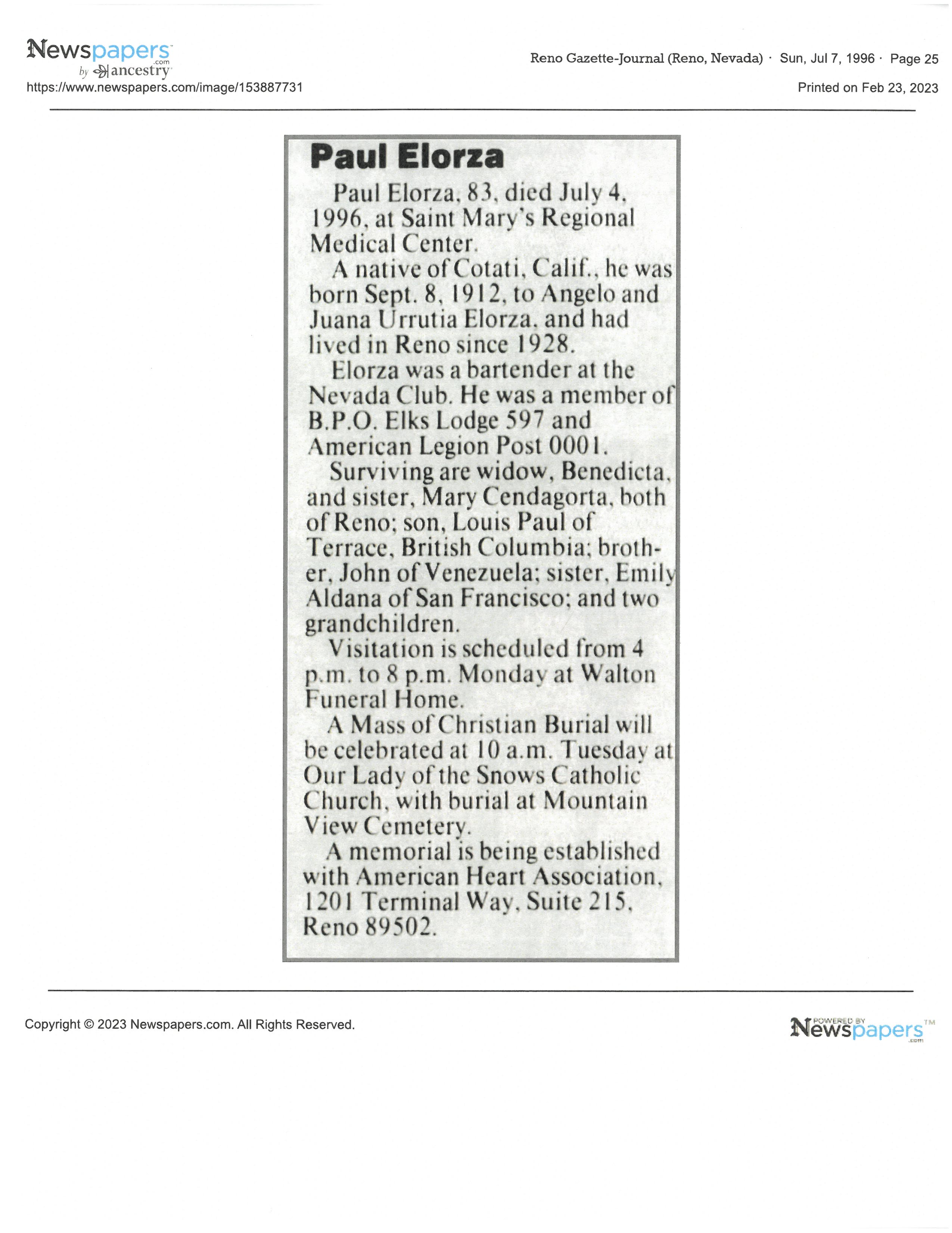 Paul Elorza - The Basque Museum & Cultural Center | Boise, ID
