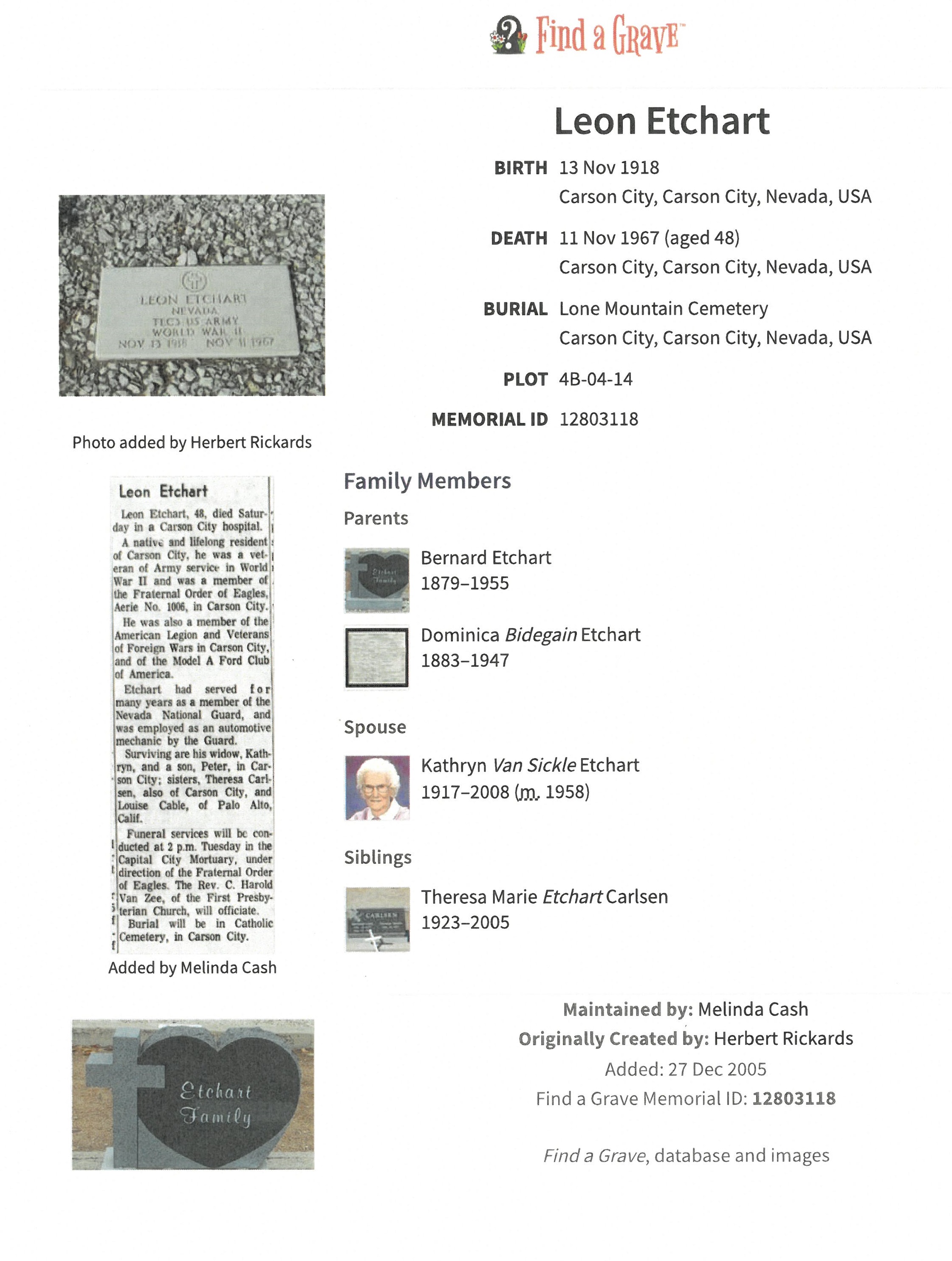 Leon Etchart - The Basque Museum & Cultural Center | Boise, ID