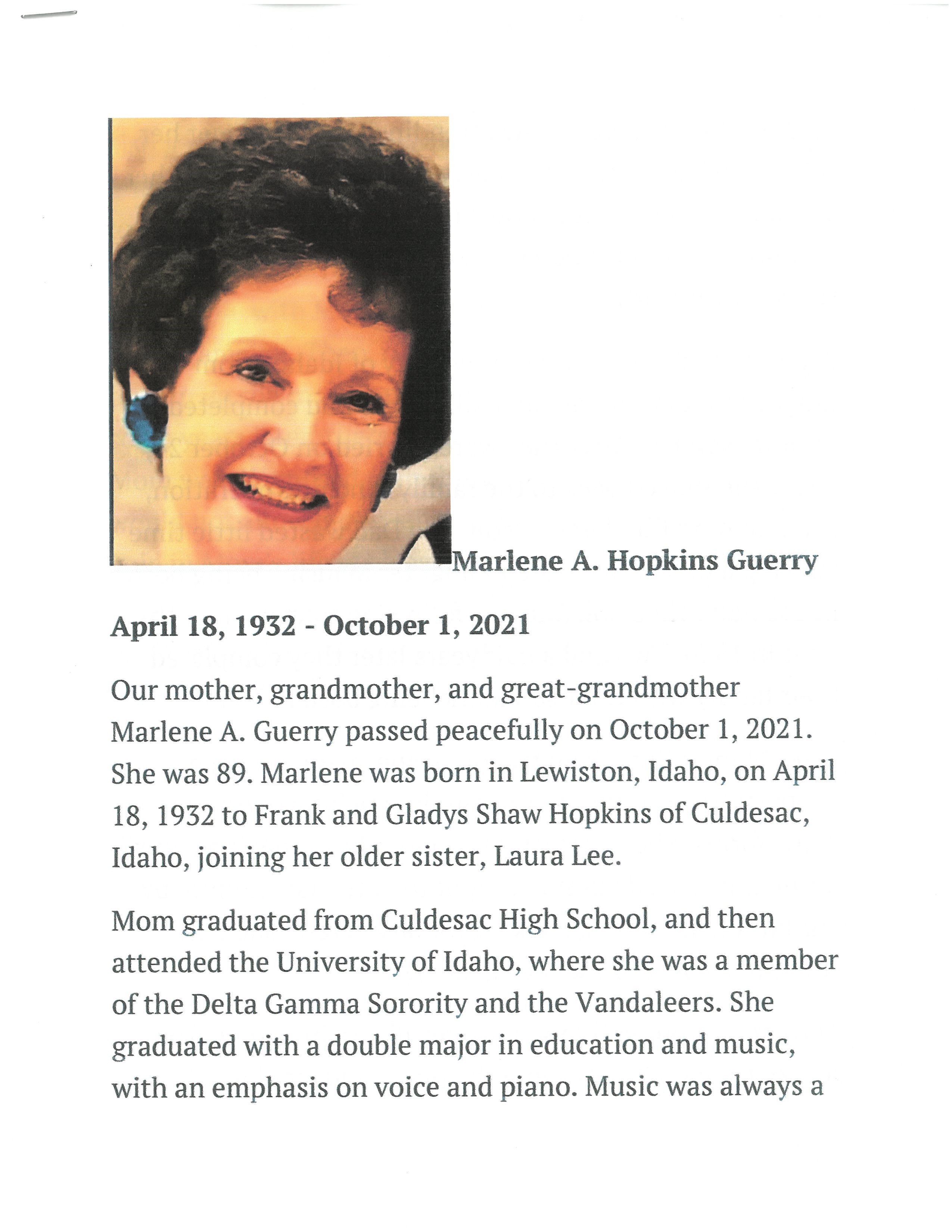 Marlene A. (Hopkins) Guerry - The Basque Museum & Cultural Center ...