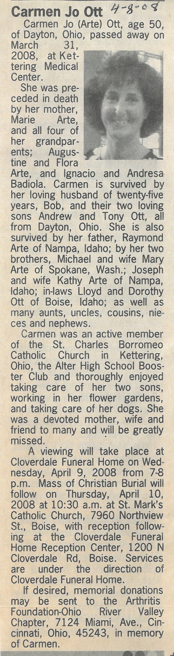 Carmen Jo (Arte) Ott - The Basque Museum & Cultural Center | Boise, ID