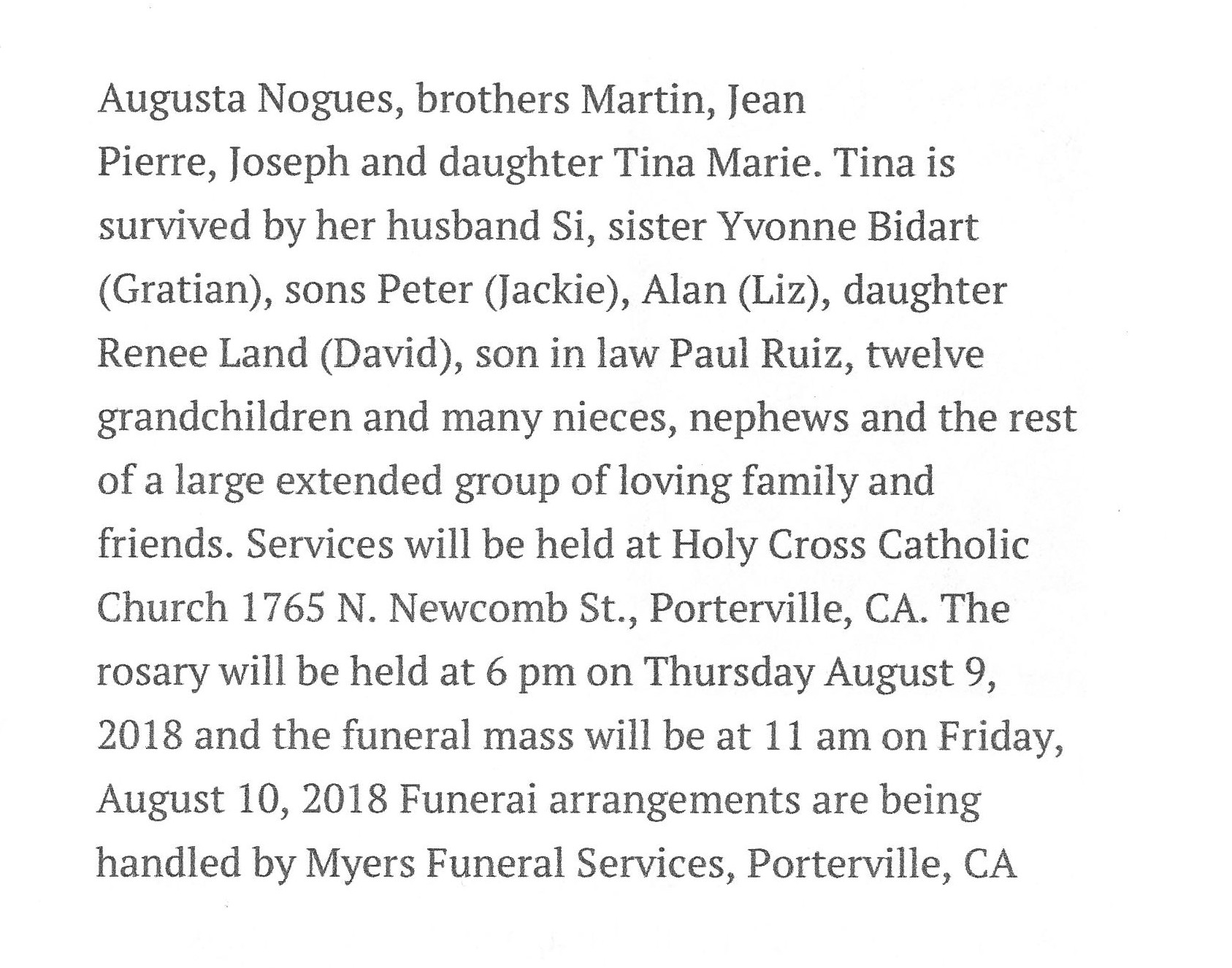 Mary "Tina" Louise Changala - The Basque Museum & Cultural Center ...