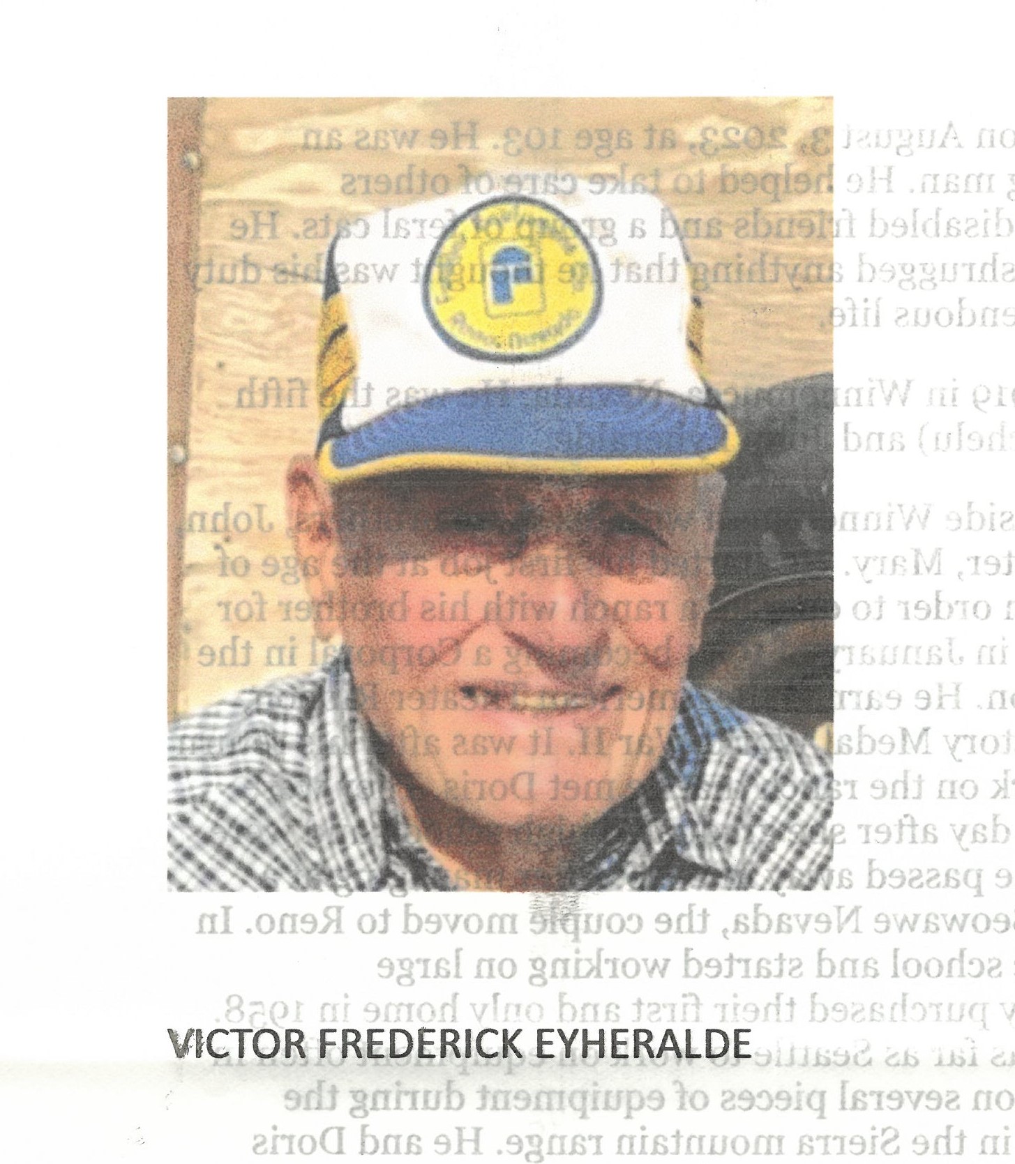 Victor "Vic" Frederick Eyheralde - The Basque Museum & Cultural Center ...