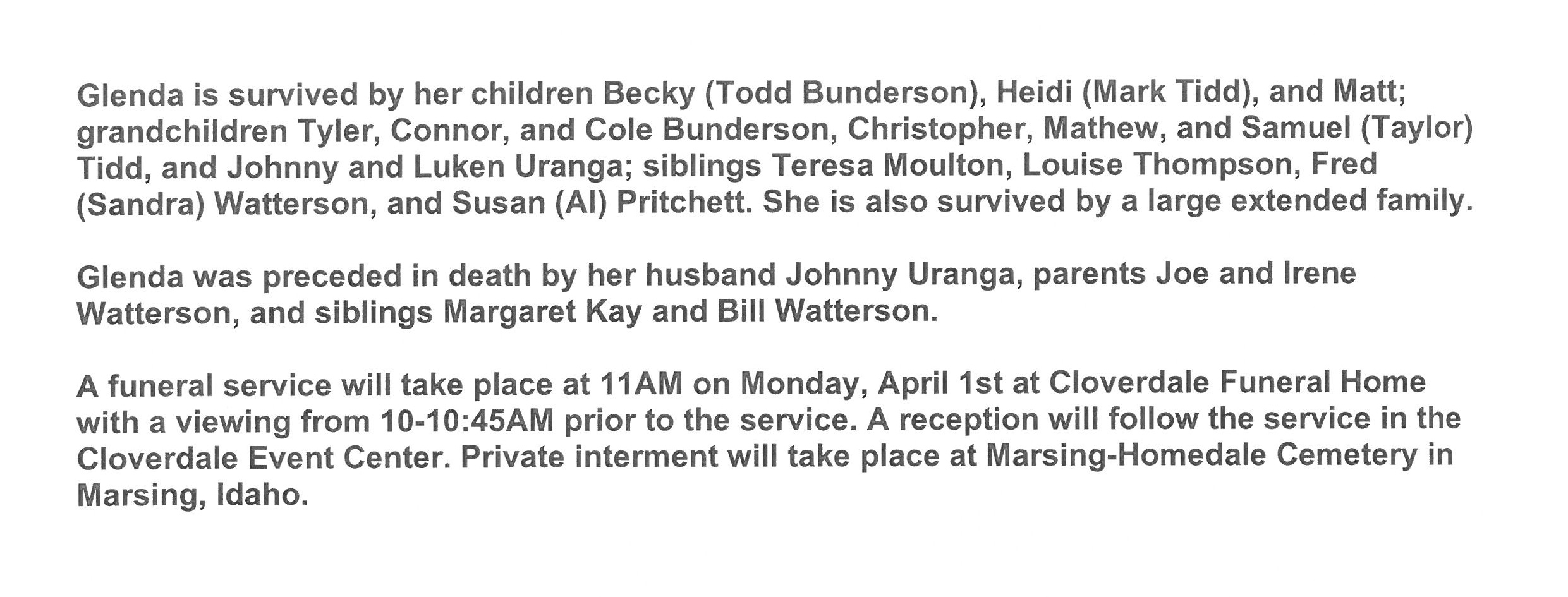 Glenda Kay (Watterson) Uranga - The Basque Museum & Cultural Center ...